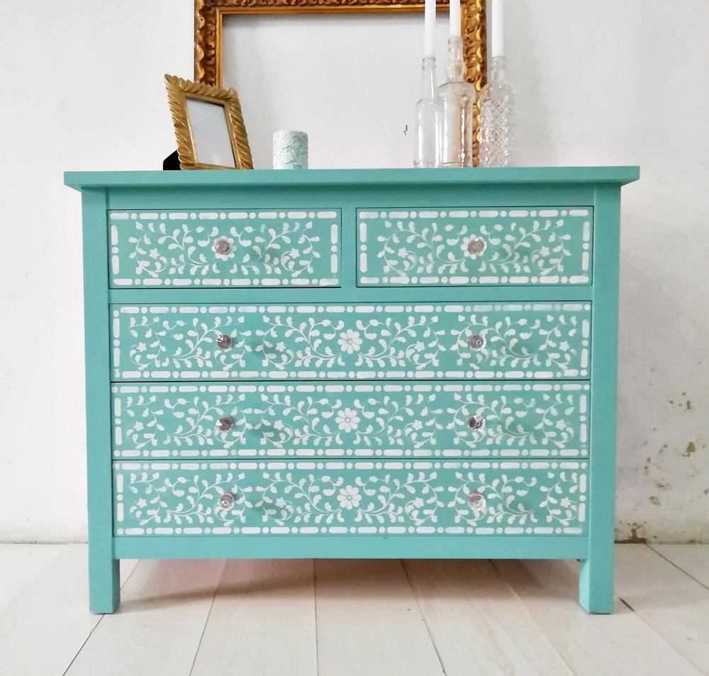 Cómoda turquesa estilo boho chic | Bohemian and chic