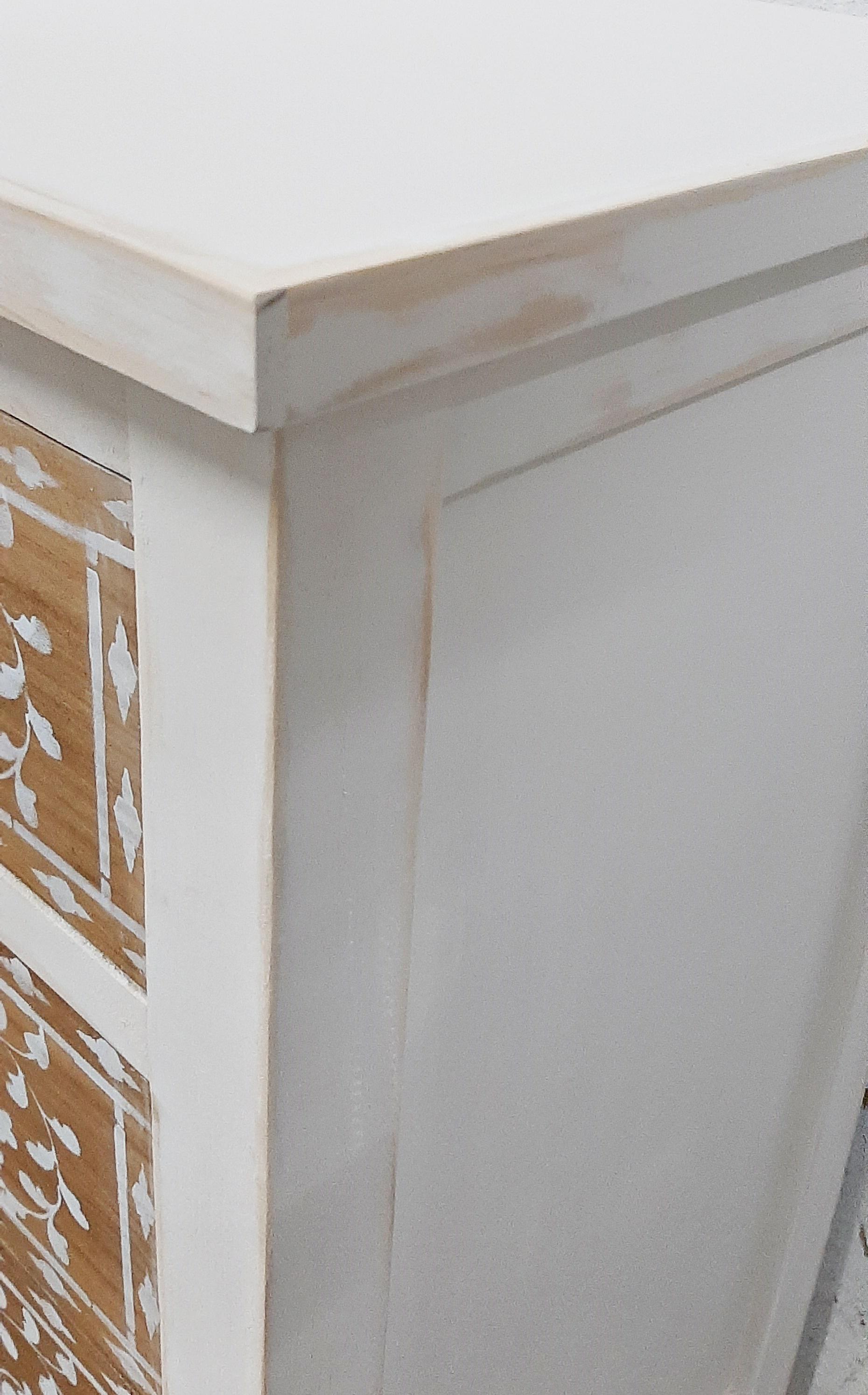 Cómoda boho chic en blanco y madera | Bohemian and chic